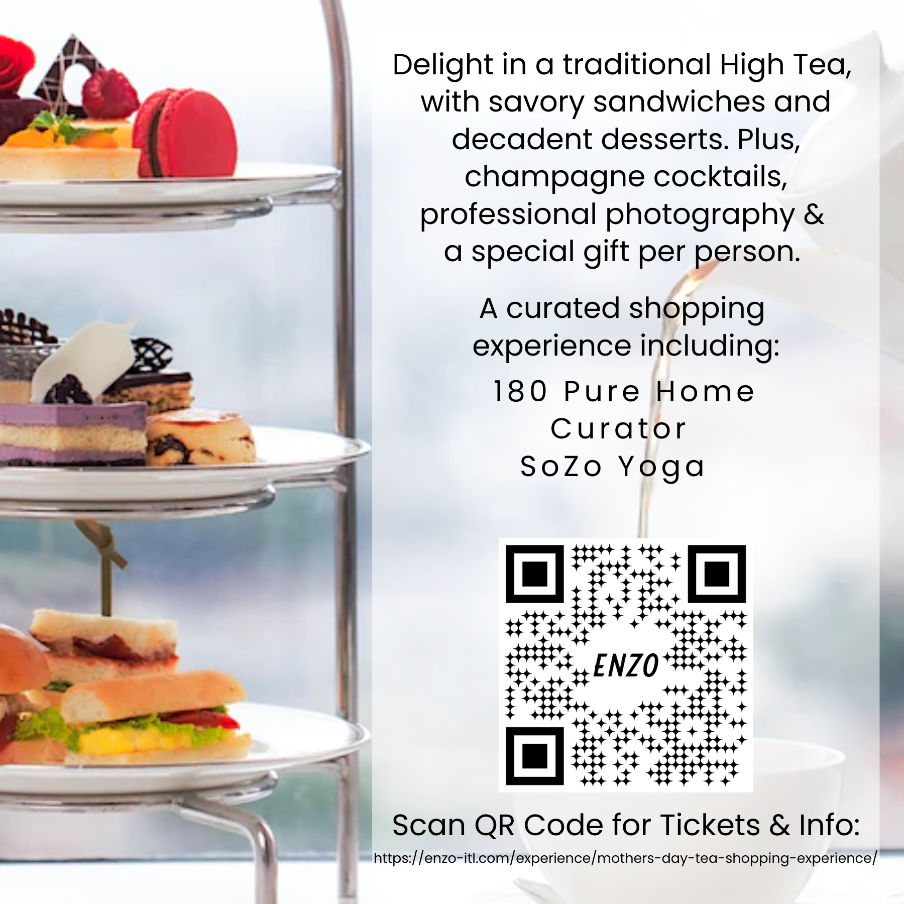 Mother's Day Tea & Shopping Experience - SOLD OUT | ENZO